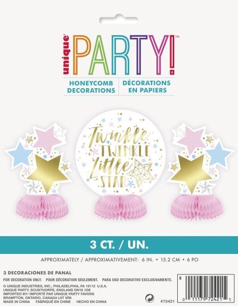 Borðskraut - 3D - Twinkle Twinkle Little Star - 3 stk – Allt í köku