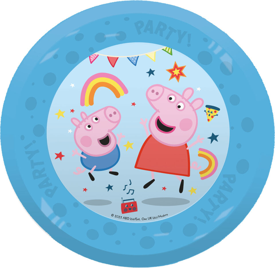Plastdiskar - Margnota - Peppa Pig Messy Play - 21 cm - 4 stk – Allt í köku