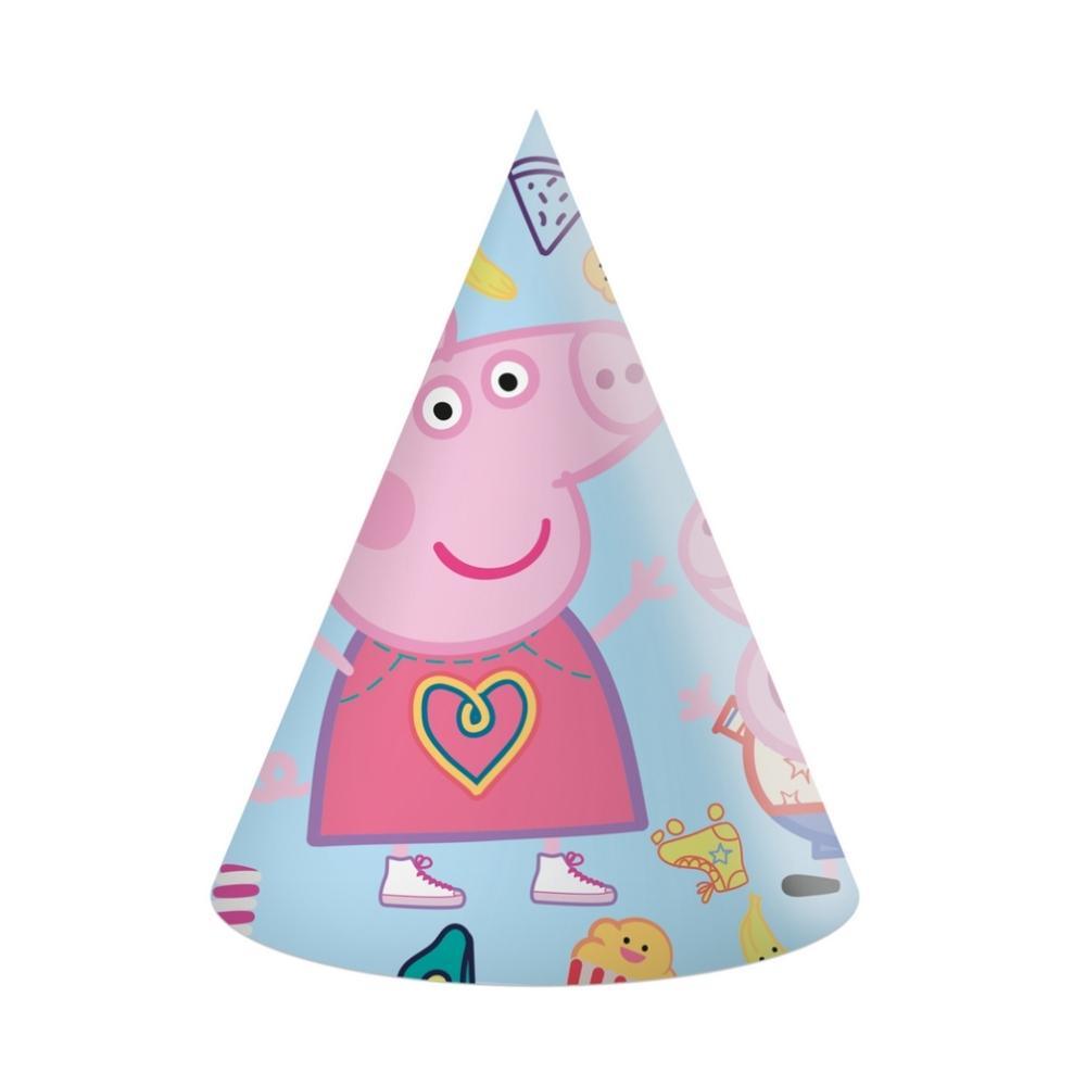 Afmælishattar - Peppa Pig Messy Play - 6 stk – Allt í köku